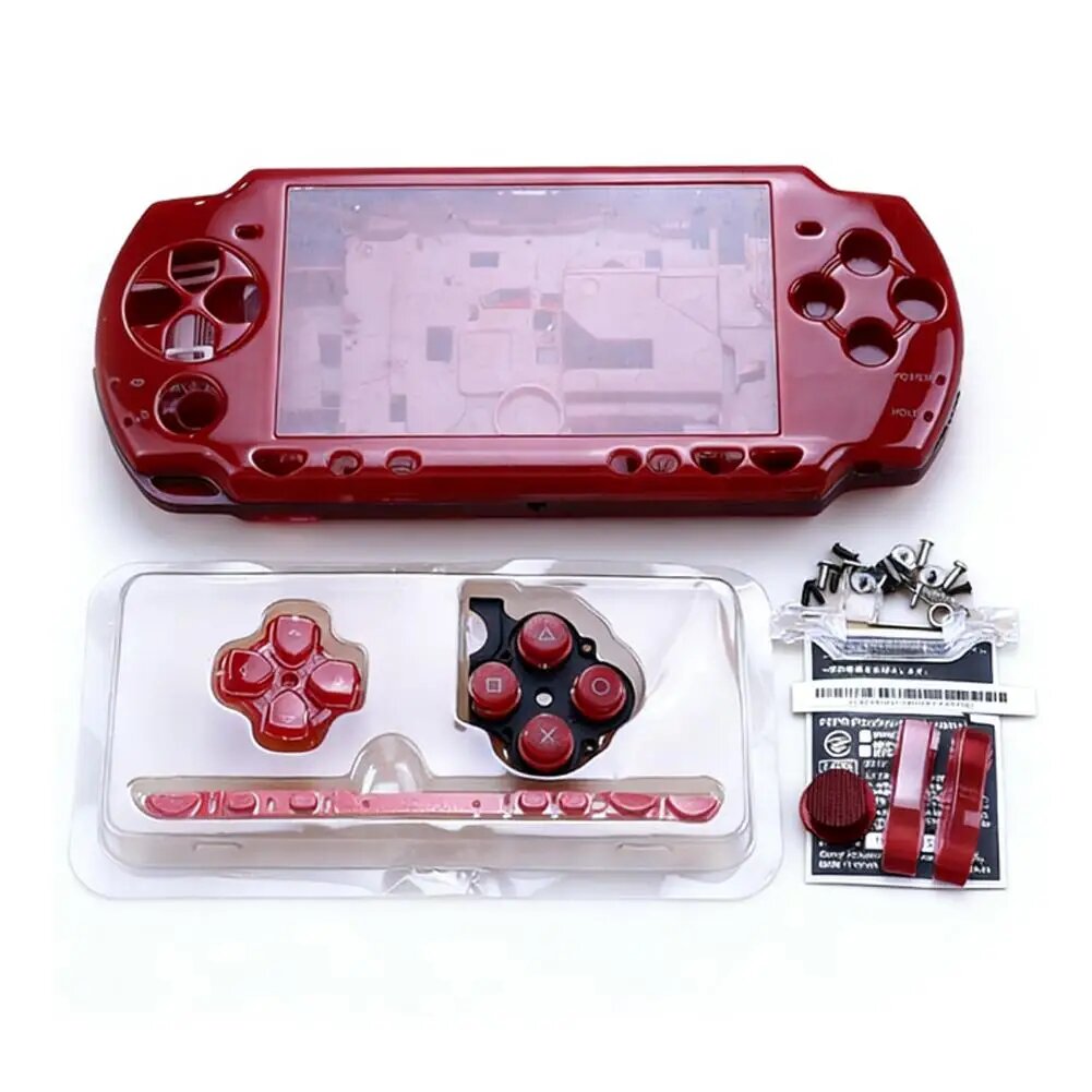Комплект для замены корпуса PSP 2000 Красный, E