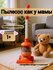 Игрушечный пылесос, со световыми эффектами, пластик, оранжевый