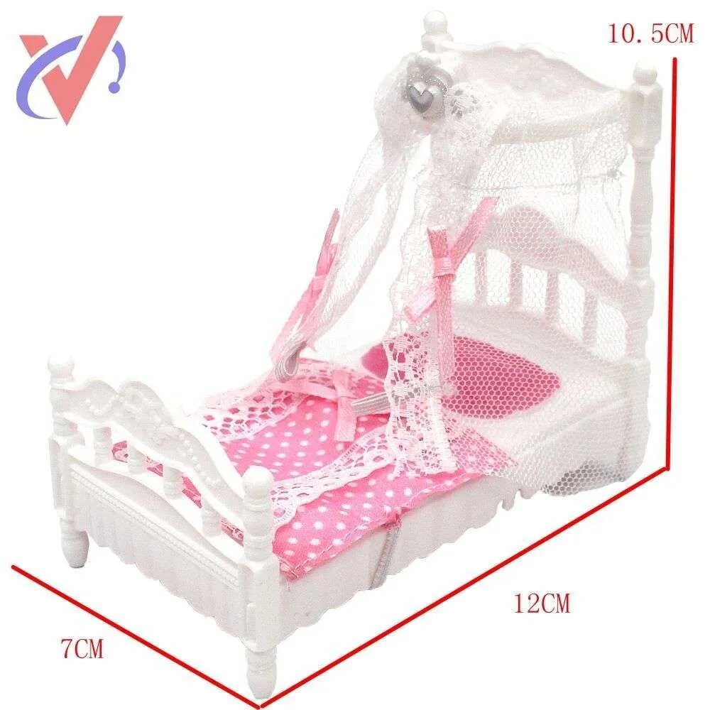 1 Комплект мини-кровати для куклы Барби Sister Kelly Furniture