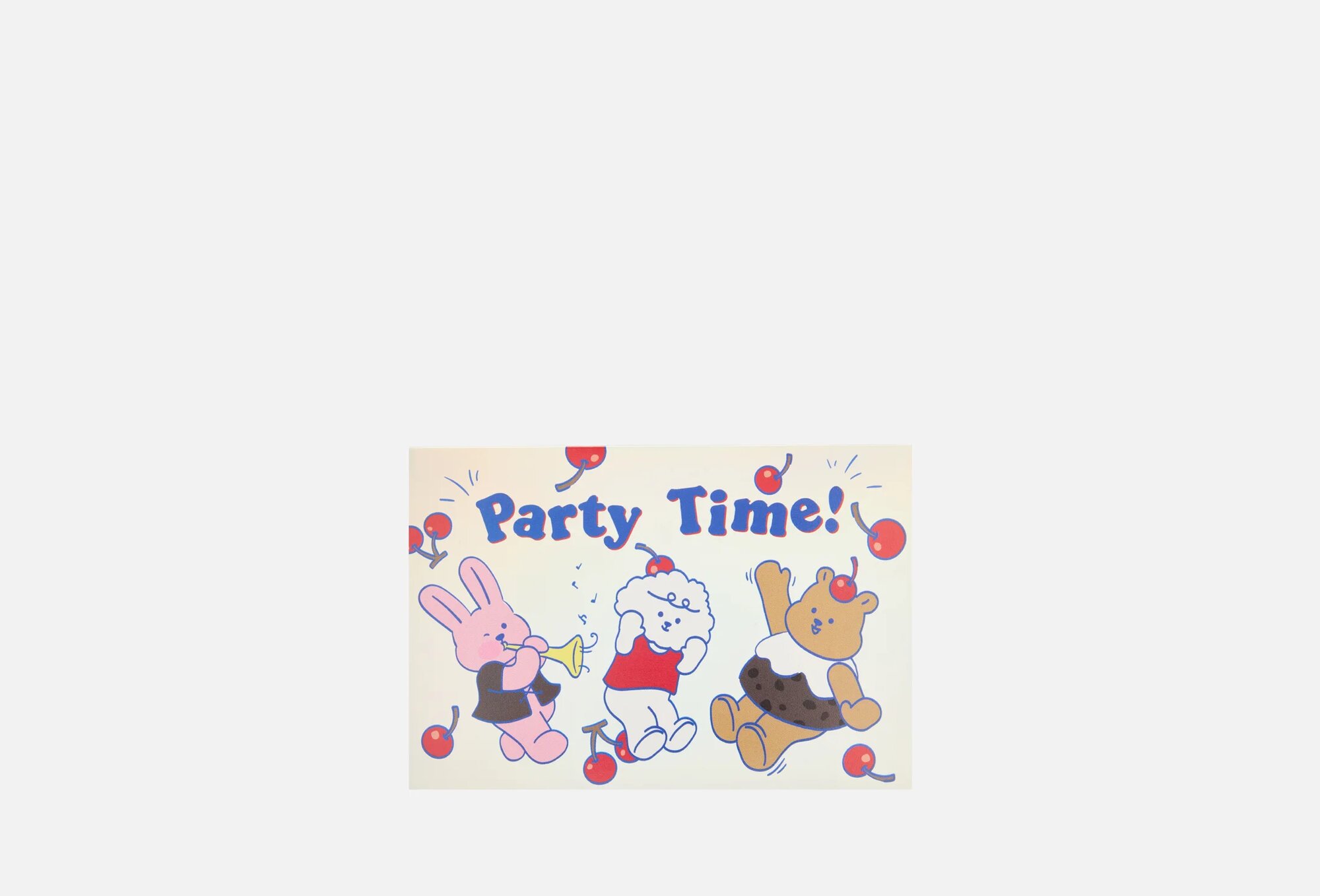 Dailylike My buddy 02 Party time Складная голографическая открытка 1шт
