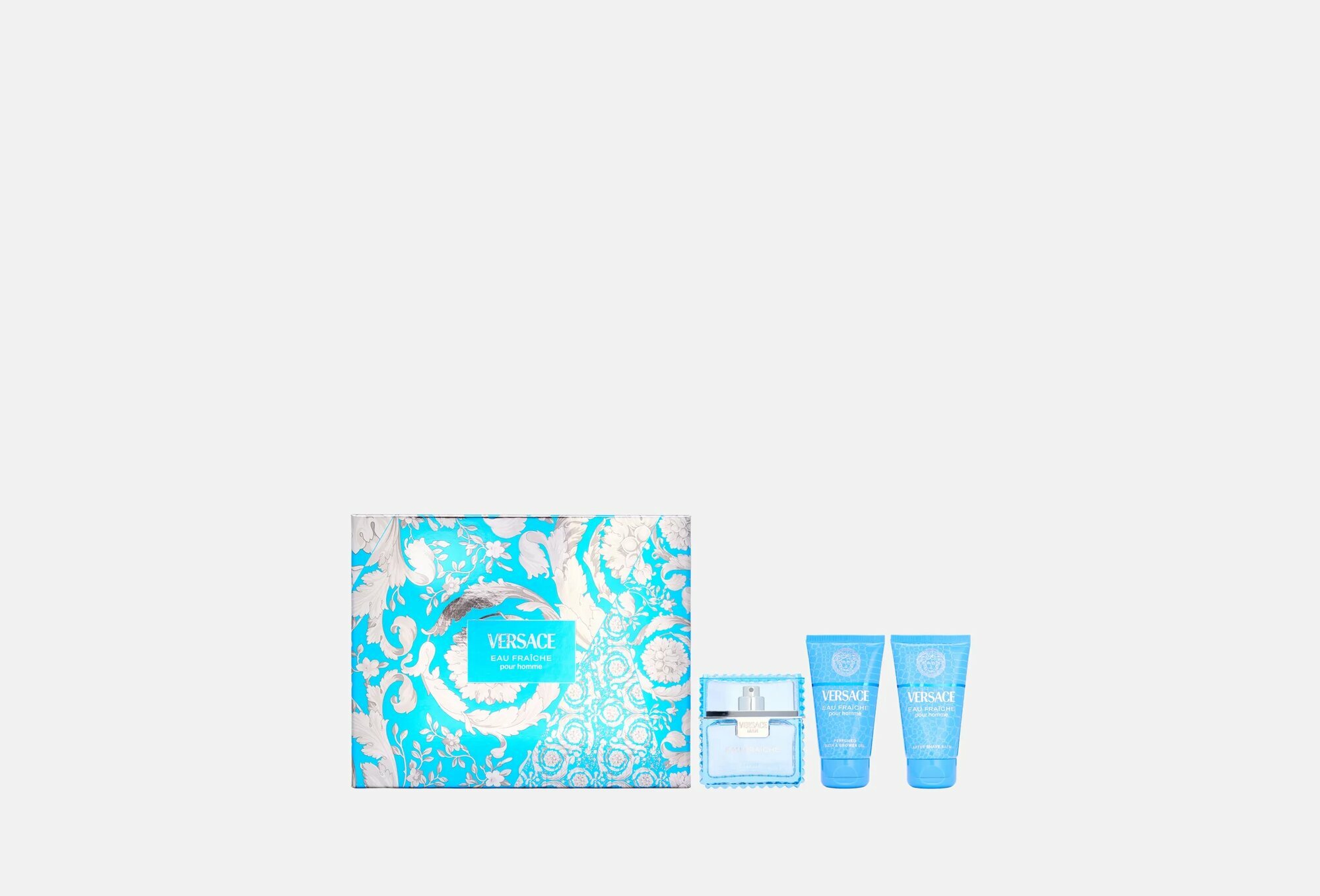 Versace Eau Fraiche М Набор Туалетная вода 50 мл + гель для душа 50 мл + бальзам после бритья 50 мл