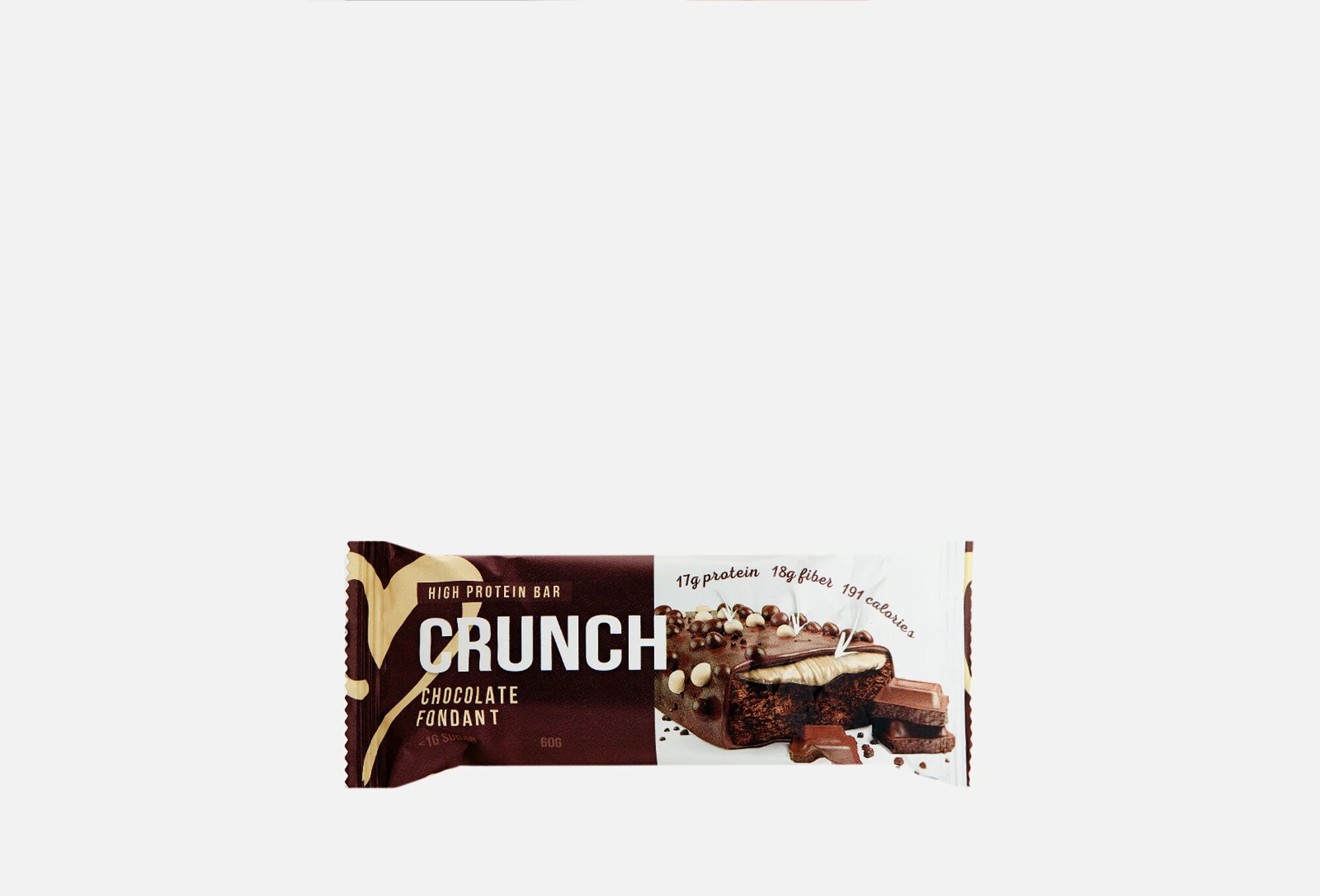 BootyBar Crunch Bar Шоколадный фондан Четырёхслойный протеиновый батончик 1 шт