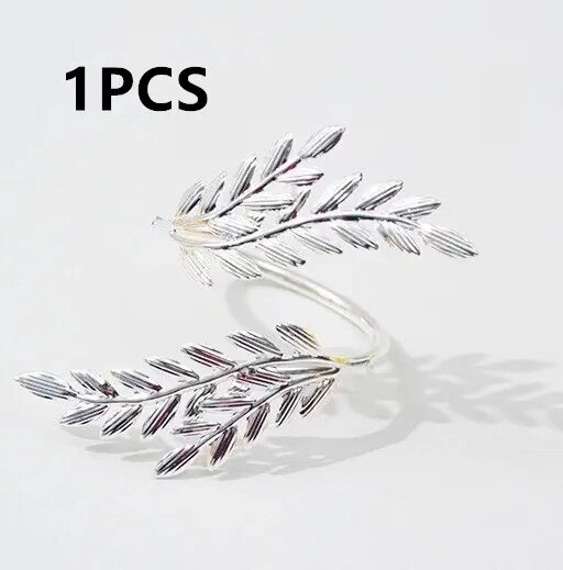 Кольцо для салфетки с листом, 1PCS