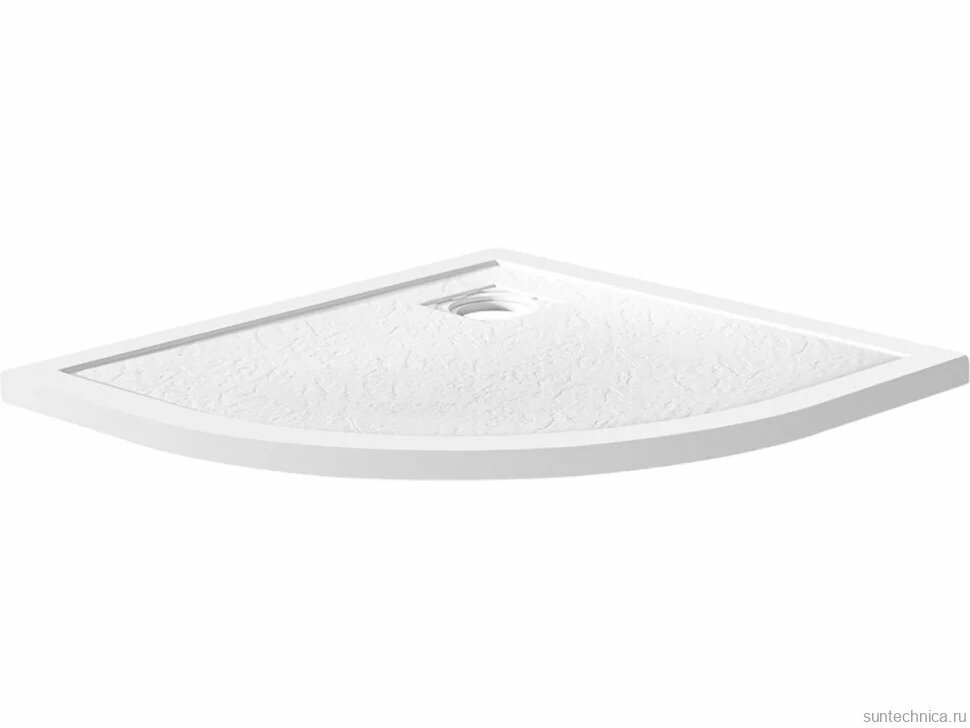 Поддон для душа BelBagno Uno R 90х90, белый, с сифоном