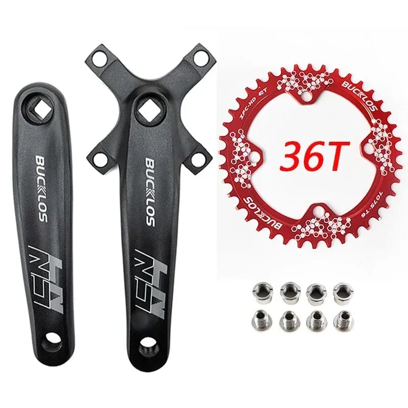 BUCKLOS Шатуны 36T Red-Round, 170 мм