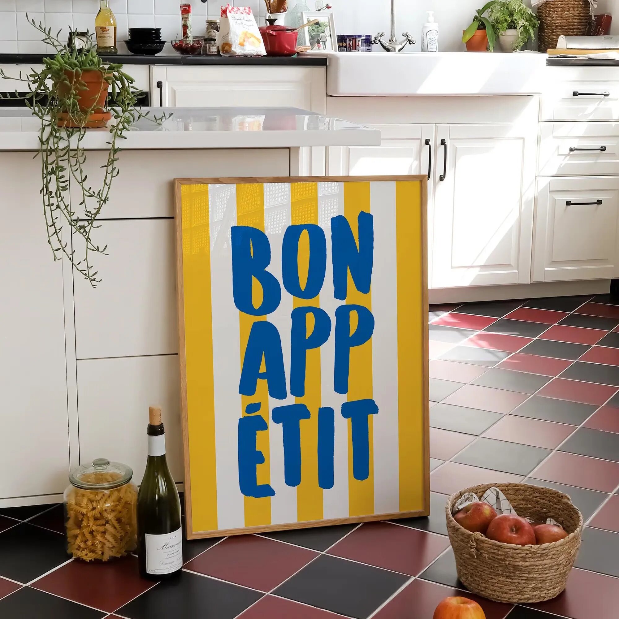 Холстовый постер "Bon Appetit" 1, 30X40cm Unframed