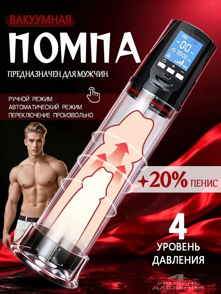 Помпа для члена. Увеличение члена