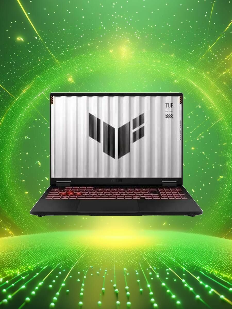 ASUS TUF Gaming A16 Ноутбук 16", AMD Ryzen 7 260, RAM 32 ГБ, SSD 1024 ГБ, NVIDIA GeForce RTX 5060 для ноутбуков (8 Гб), Windows Pro, (90NR0KV1-M00BC0/32GB/1TB/W11P), серый, Русская раскладка