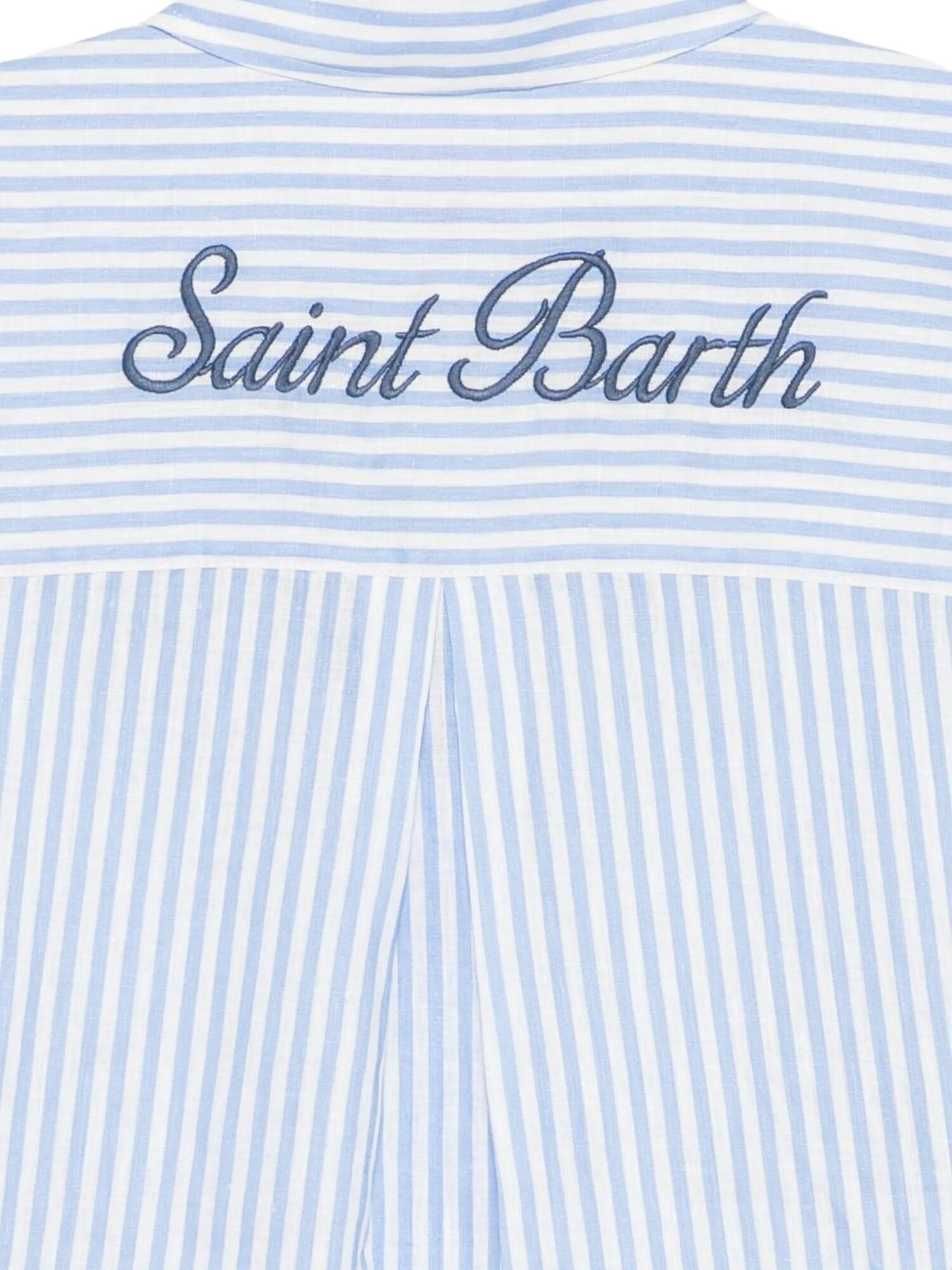 Рубашка MC2 Saint Barth Embroidered-logo shirt, размер 46, Синий принт — фото 1