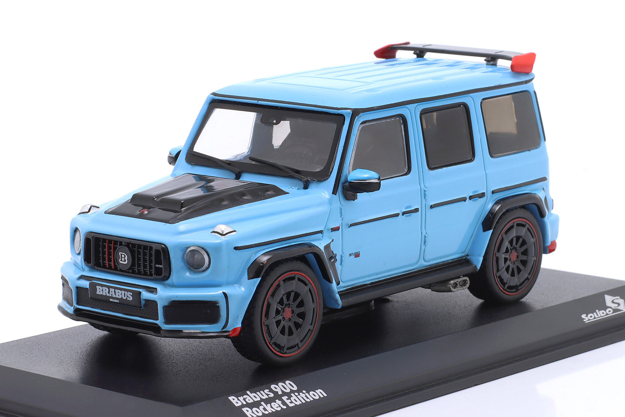 Модель коллекционная SOLIDO Mercedes brabus 900 rocket edition light blue/black