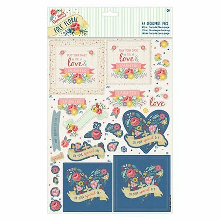 Набор бумаги docrafts "Folk Floral", Ты лучше всех, с высечкой