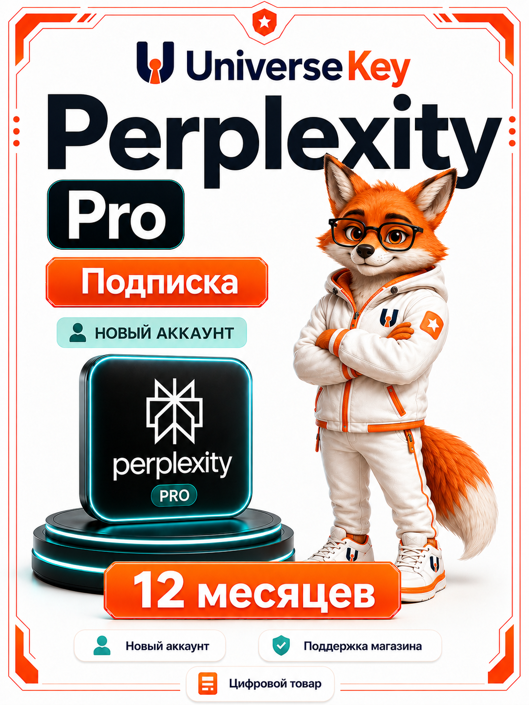 Подписка Perplexity AI PRO l 12 месяцев (1 ГОД) l Новый аккаунт | Официальная подписка