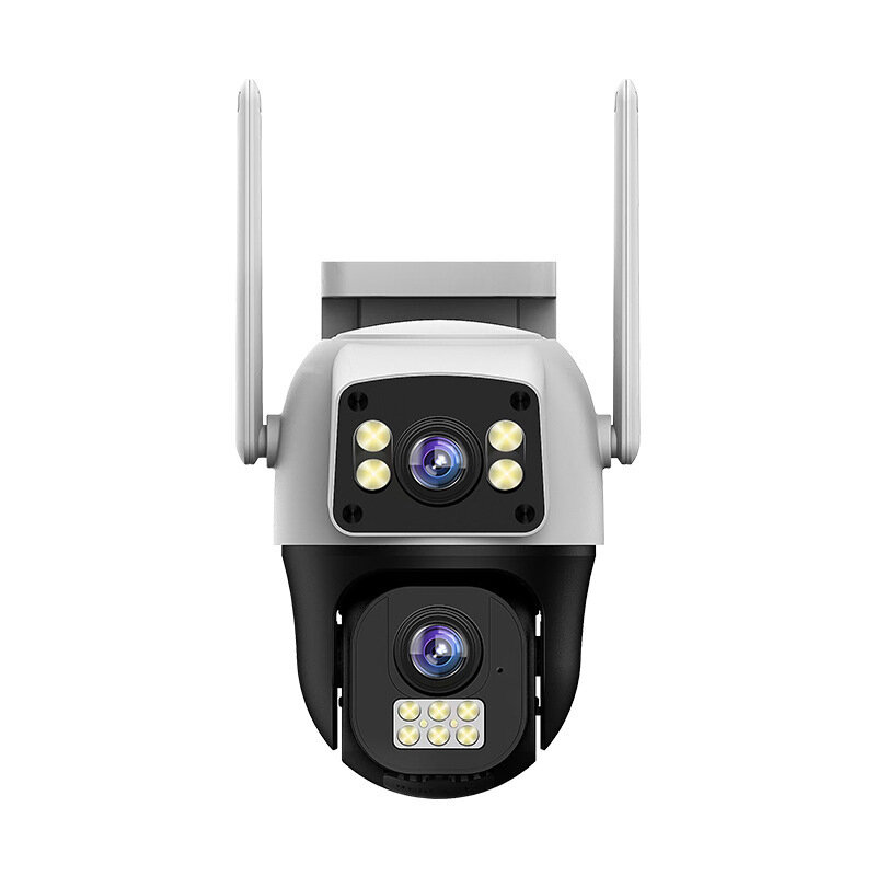 Двойная-линзовая WiFi-камера V380Pro для внутреннего и наружного использования с 360° панорамным обзором