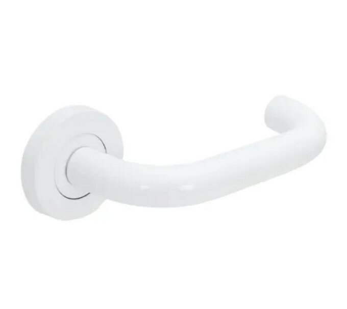 Ручка дверная BUSSARE PEGA PR-170-15 WHITE, белая (комплект на одну дверь)