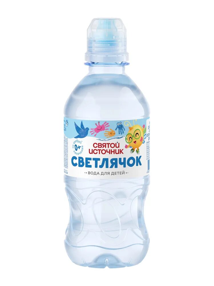Вода питьевая Святой Источник Светлячок, негазированная, детская, 0,33 л