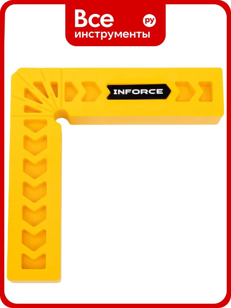 Прижимной угольник Inforce из полимера,-85 100x100, для столярных работ