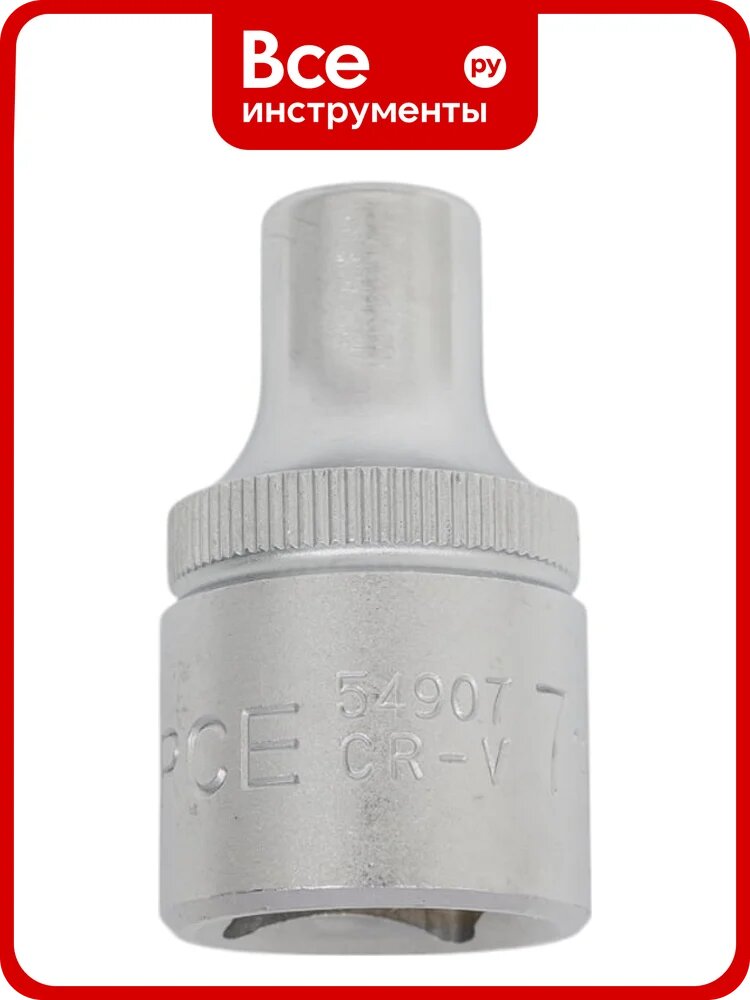 Головка торцевая 12-гранная 7 мм, 1/2" DR FORCE 54907