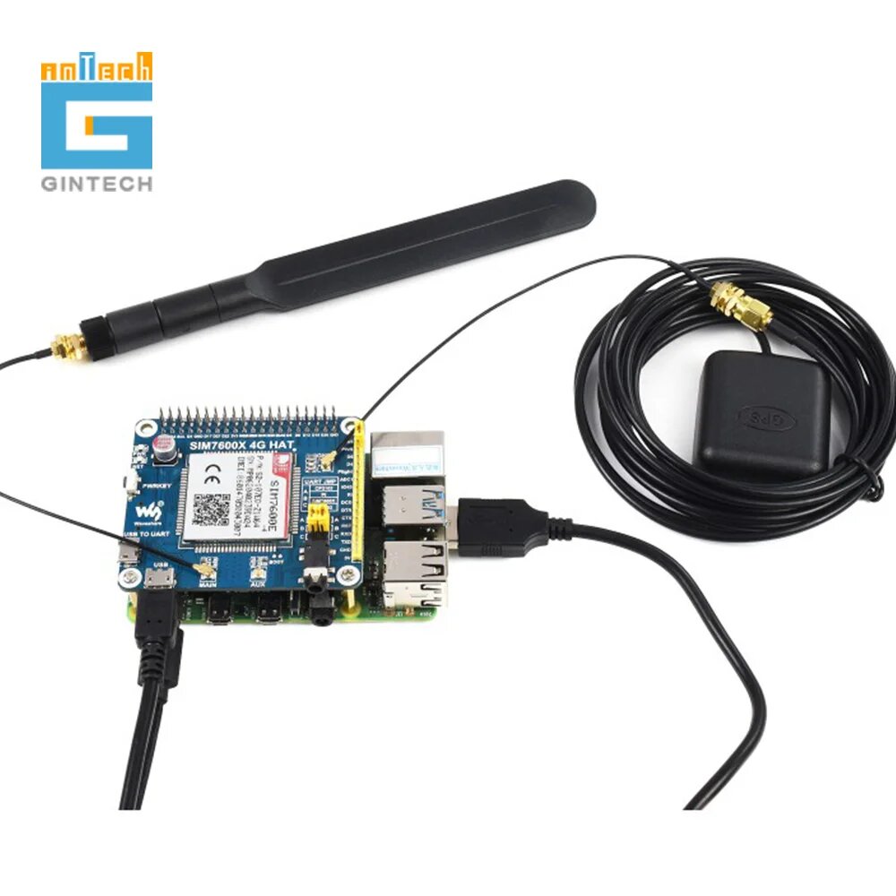 Melochi плата расширения SIM7600E для Raspberry Pi 4G