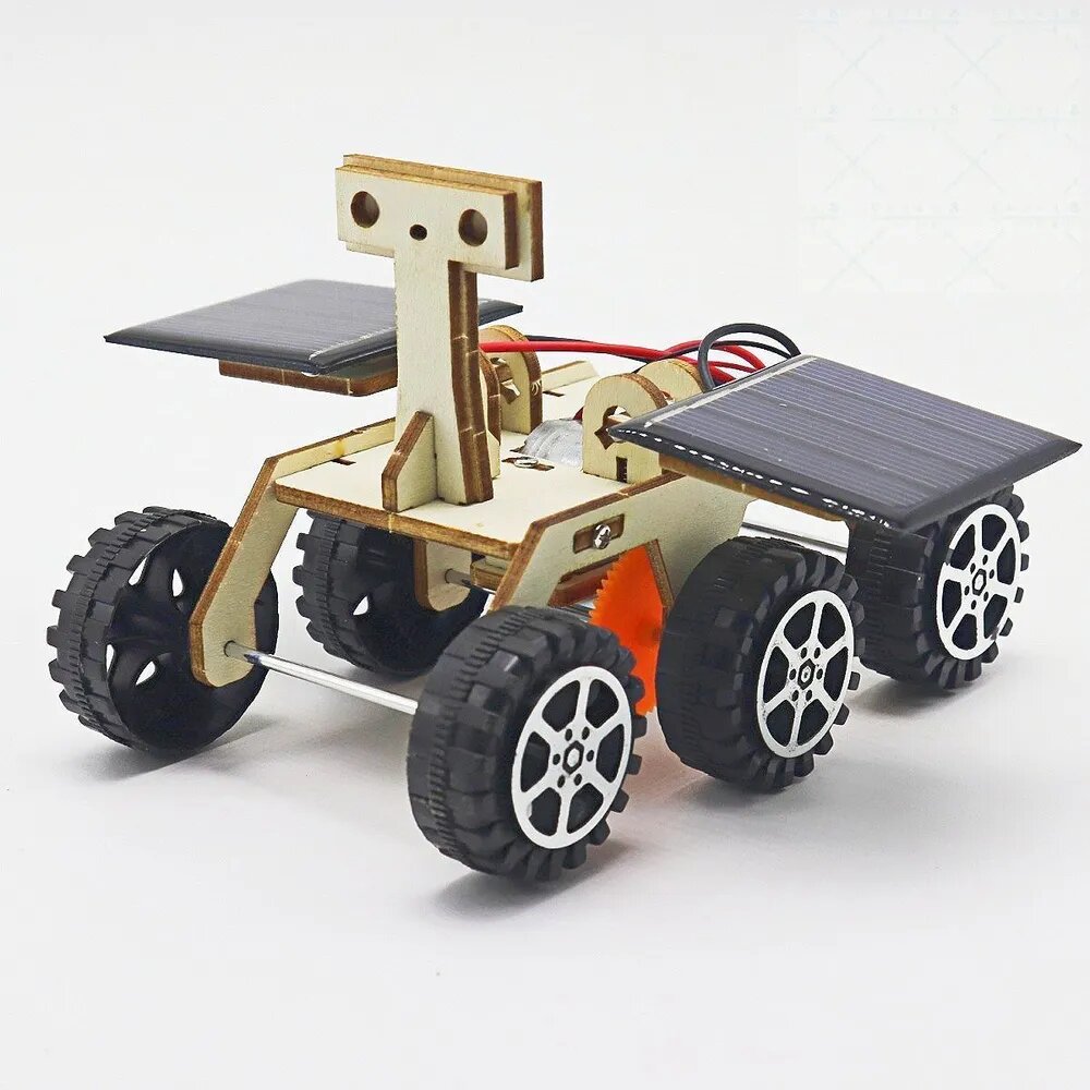 Материалы для DIY лунокода на солнечной энергии для изучения механики, оптики, энергии