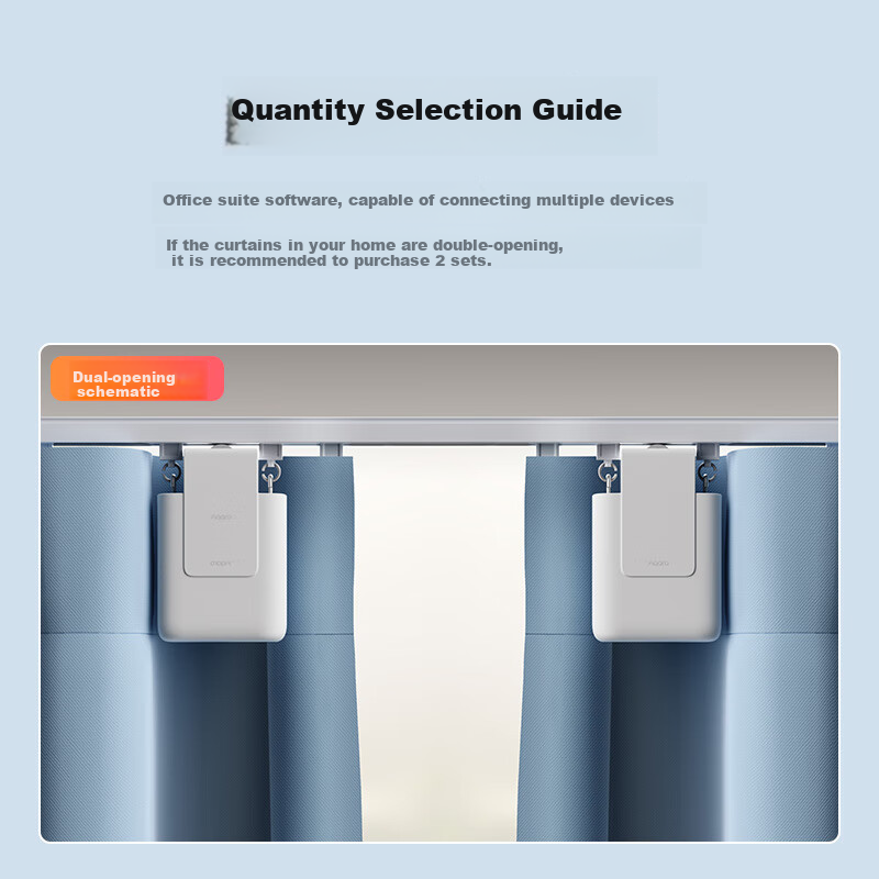 Aqara Smart Curtain Companion E1 с голосовым управлением для Apple HomeKit Track Version Размер：Требует использования