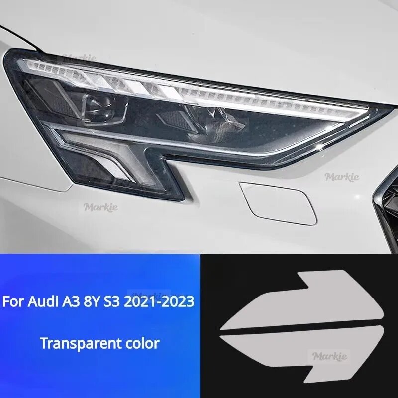 Для Audi A3 8Y S3 2017-2023: Защитная пленка из ТПУ для фар, предварительно A3 8Y 2021-2023 T