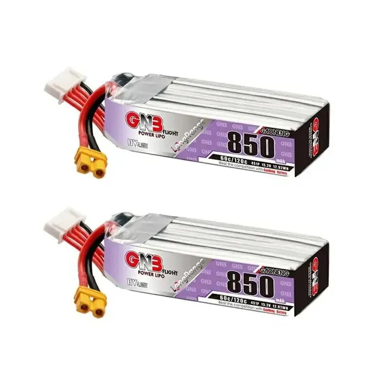 GONEGN 850 мАч 60C HV 2 6S GNB LiPO аккумулятор с вилкой XT30-A