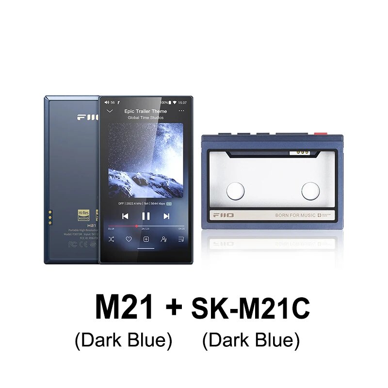 FiiO M21 Музыкальный плеер Темно-синий, M21-blue SKM21C-BU