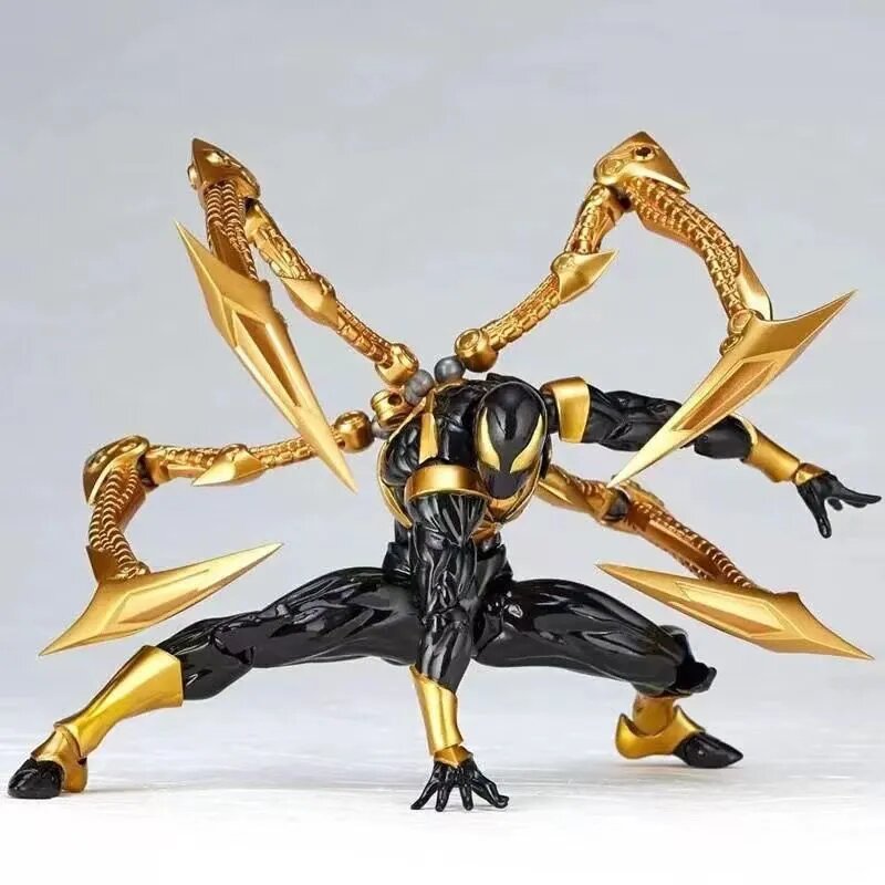 Фигурка черный Железный человек-паук Марвел / Marvel Iron Spider man подвижные фигурки (15cm)