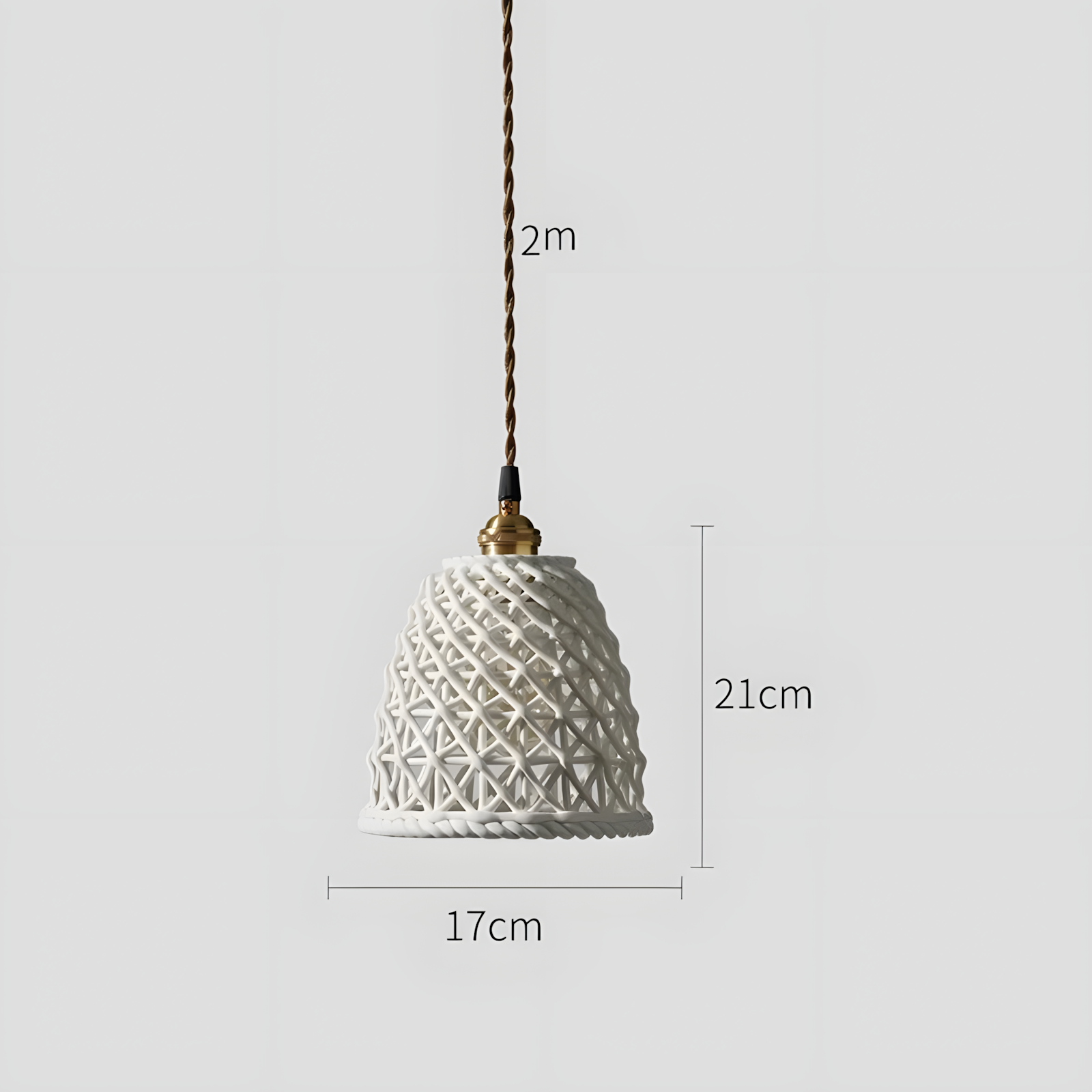 Подвесные светильники IWHD белые керамические, 4W(MAX100W), Ceramic