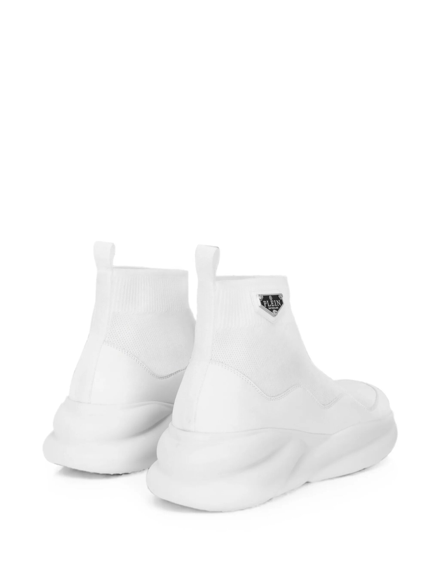 Кроссовки PHILIPP PLEIN Runner Socks Skywalker, размер 40, бежевый/белый — фото 1
