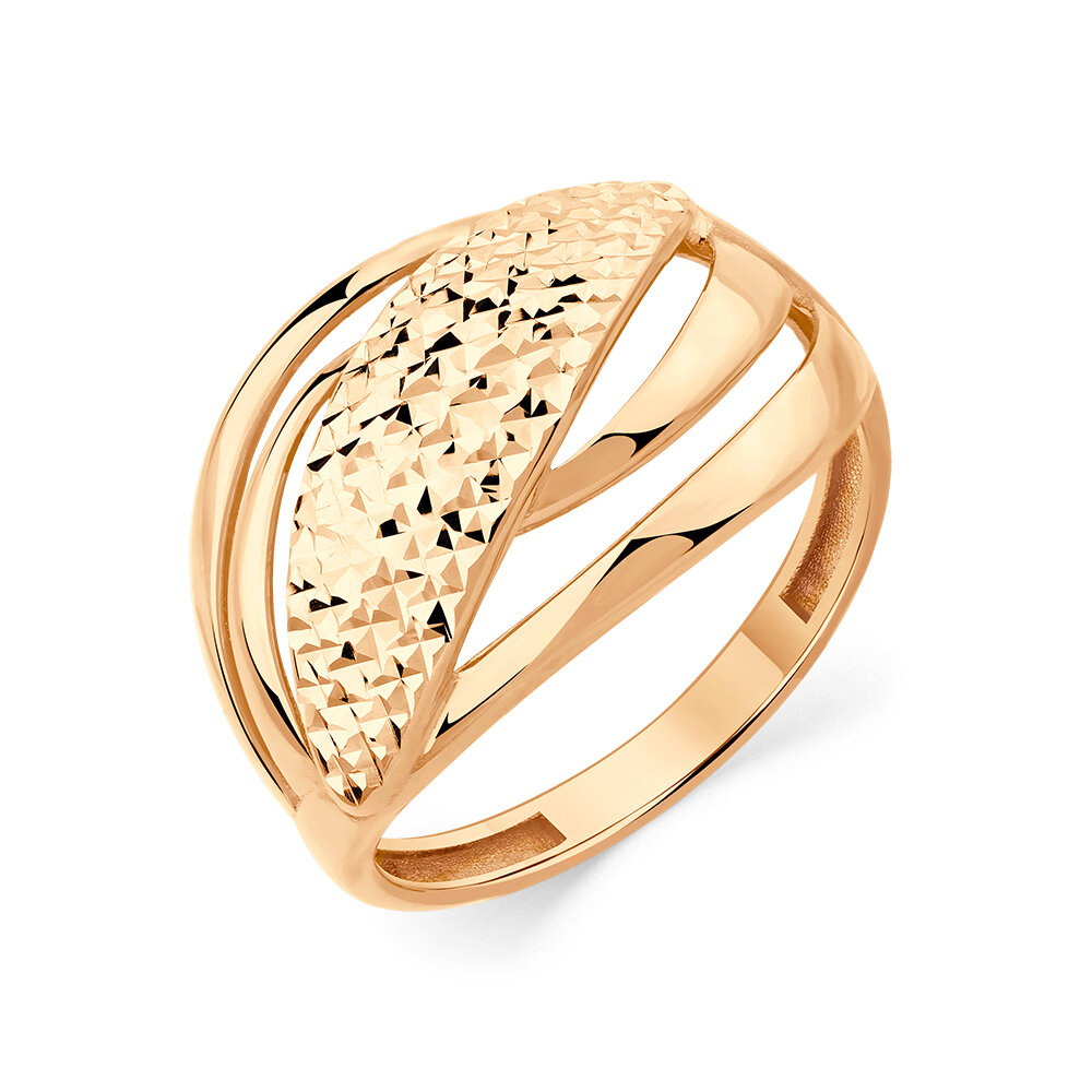 Кольцо Diamant online, красное золото, 585 проба