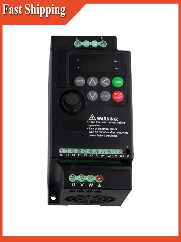 Универсальный Частотный Преобразователь 220V На 380V Однофазный Вход, Трехфазный Выход 2.2 КВт Регулятор Оборотов Двигателя