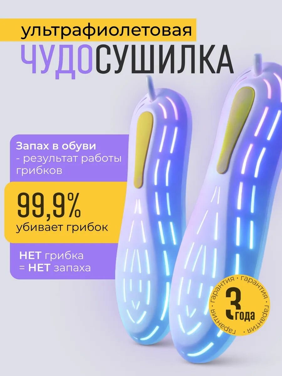 Электрическая сушилка для обуви с таймером от запаха и бактерий