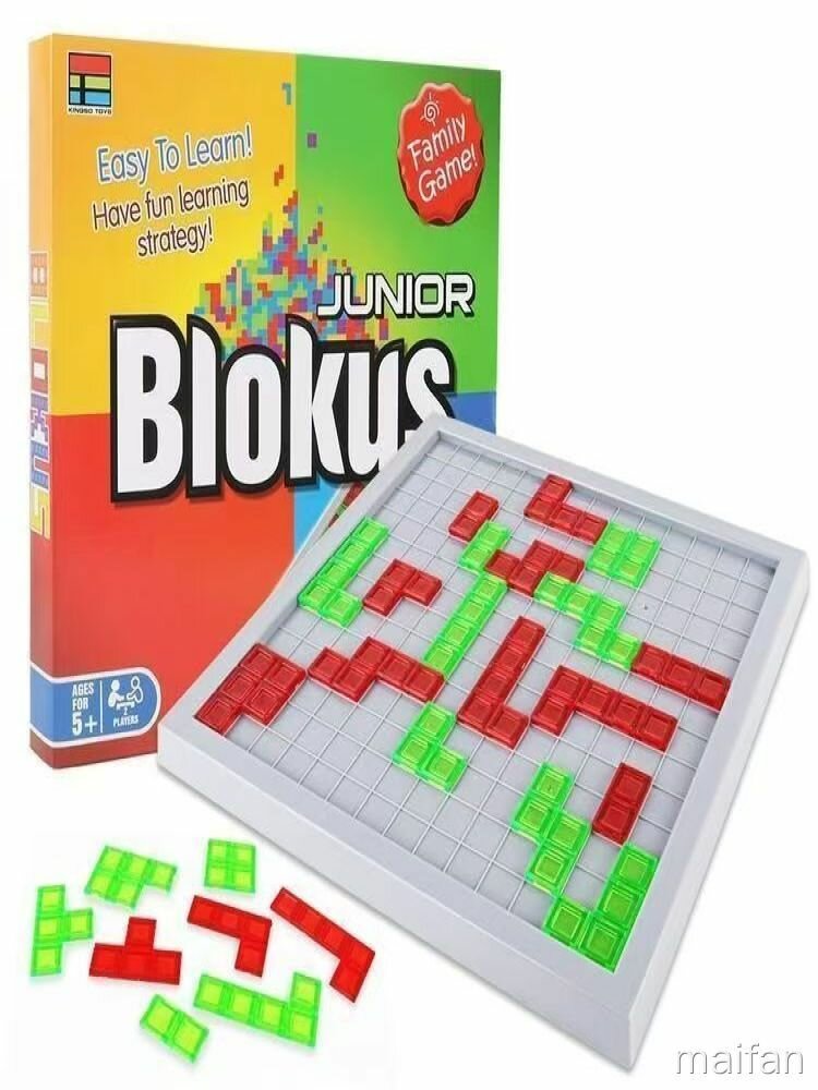 Mattel Games Blokus Classic BJV44 - Стратегическая Настольная Игра для 2-4 Игроков