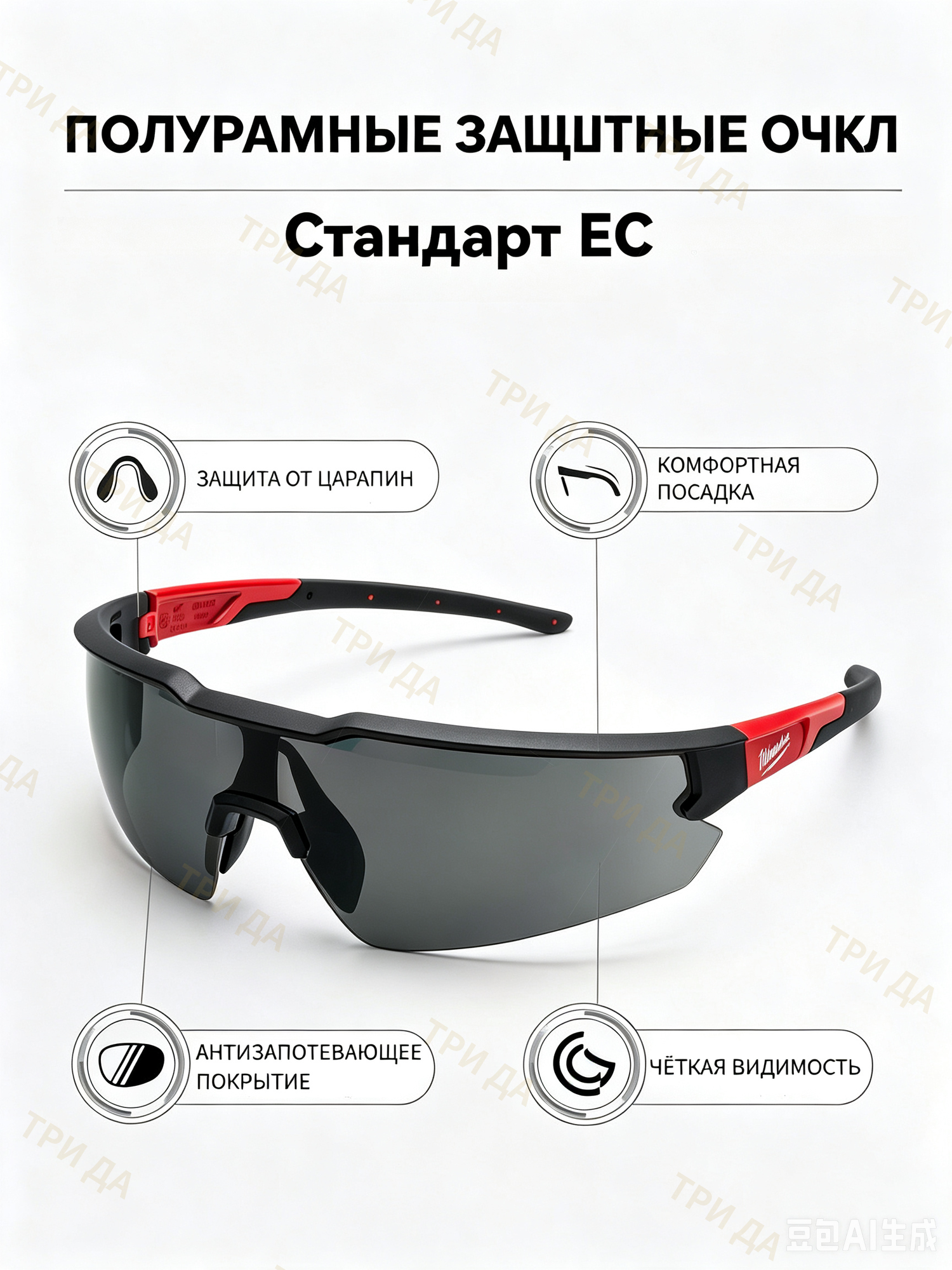 Защитные очки с защитой от запотевания
