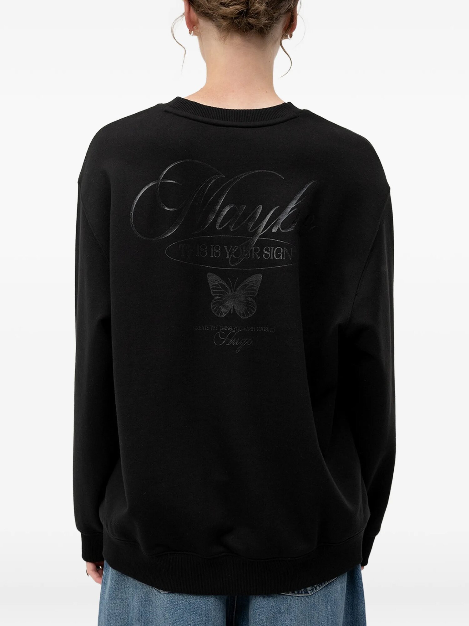 Толстовка HUGO Butterfly-print sweatshirt, размер S — фото 1
