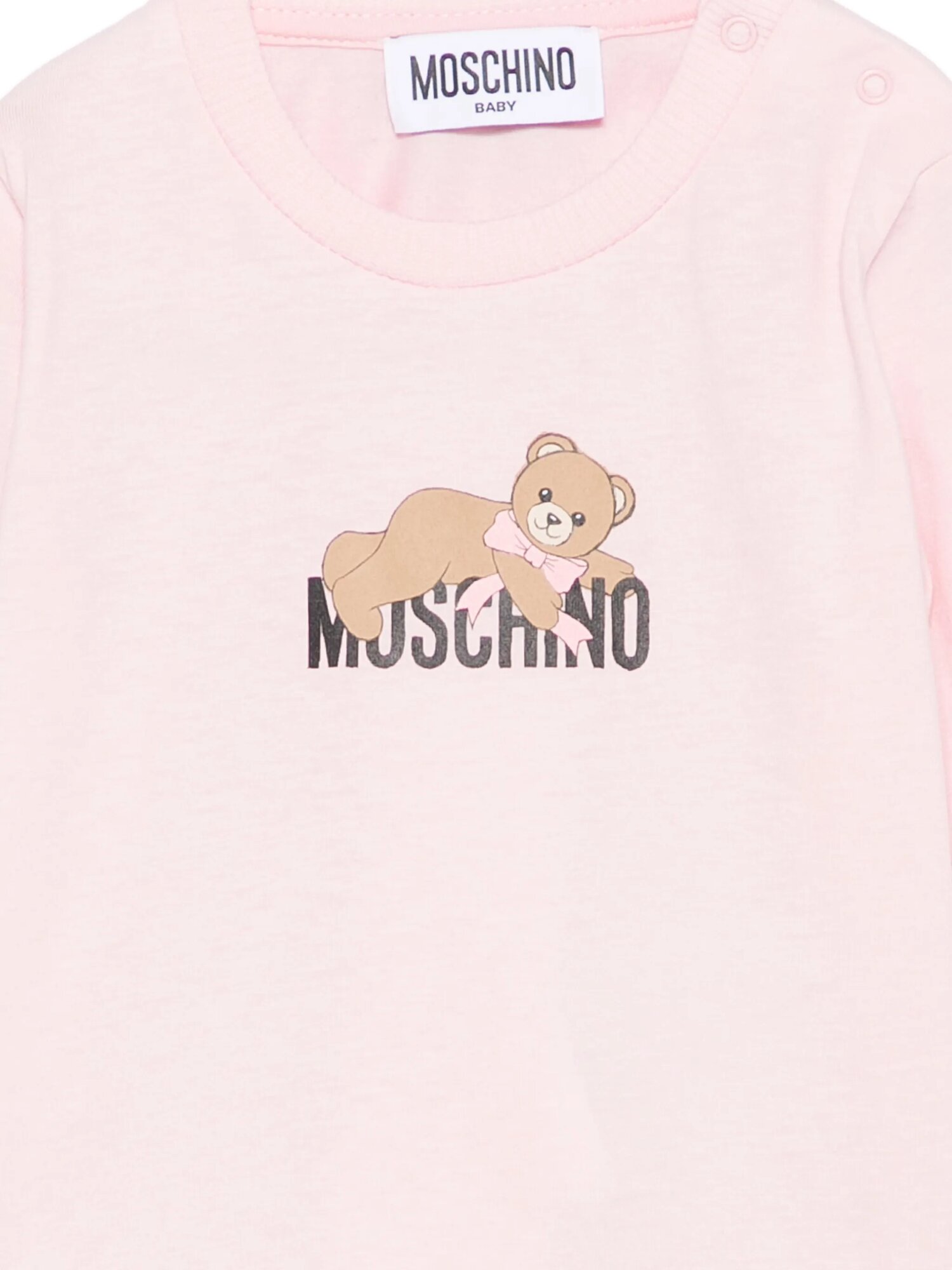 Футболка MOSCHINO Logo-print T-shirt, размер 3 года, coral pink — фото 1