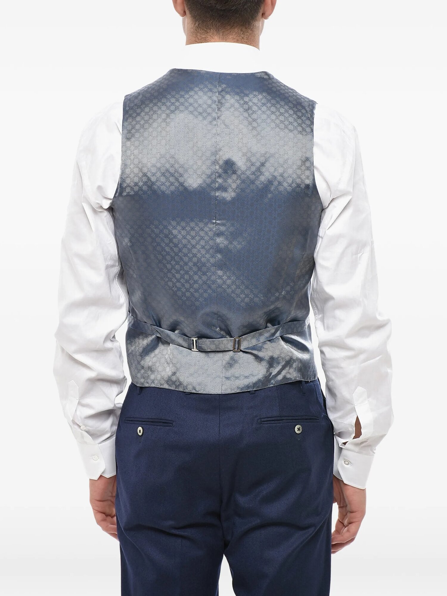 Жилет Corneliani Geometric-pattern silk waistcoat, размер 48 — фото 1