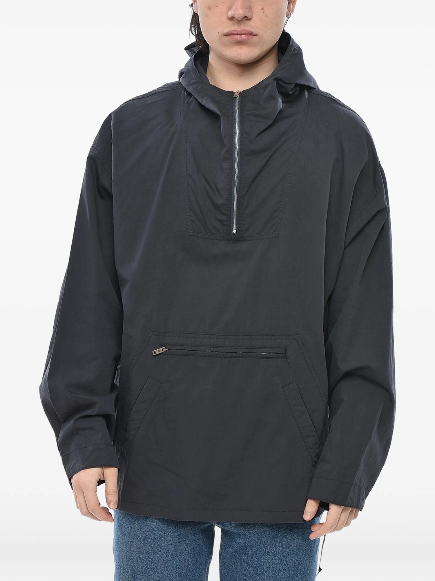 Куртка Half-zip long-sleeve cotton hooded jacket