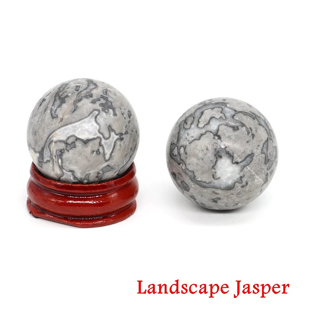 Хрустальный шар Landscape Jasper 30 мм с подставкой