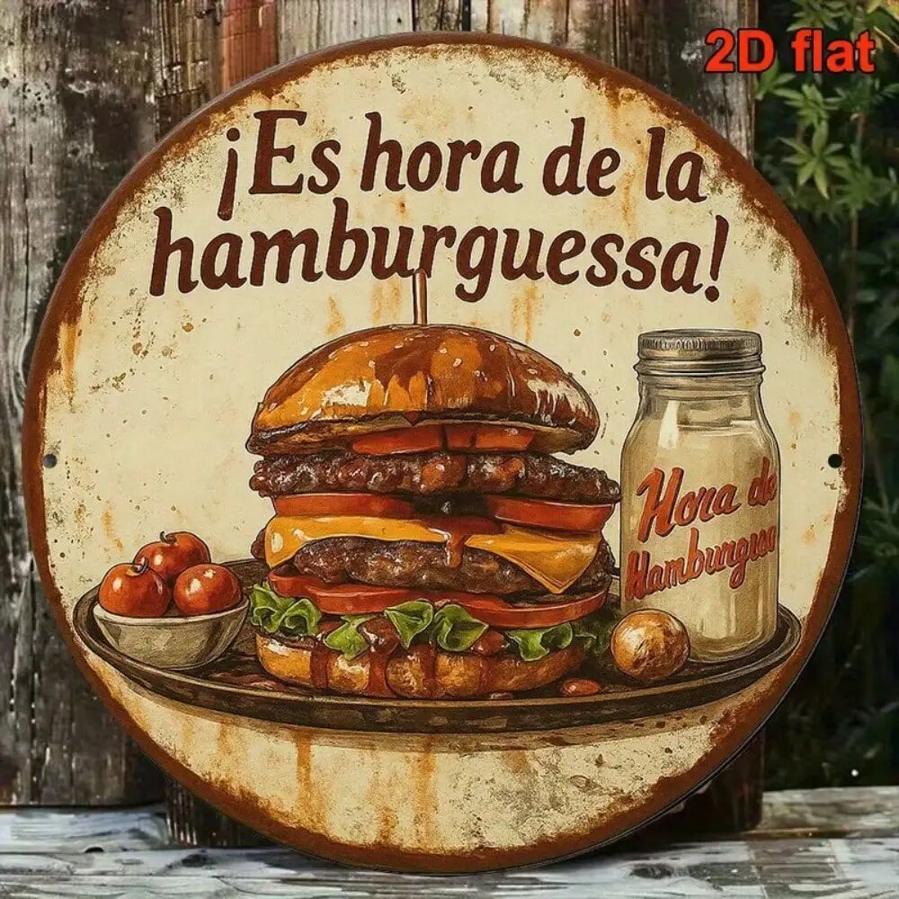Винтажная металлическая настенная табличка CIFBUY 8x8 дюймов
