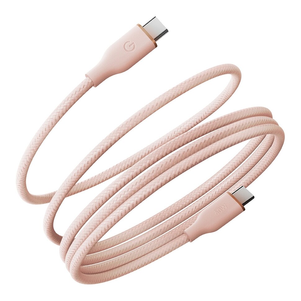 Кабель Energea HELIX 60, USB-C на USB-C, 60W, 480 Mbps, магнитный, розовый (1.5 м)