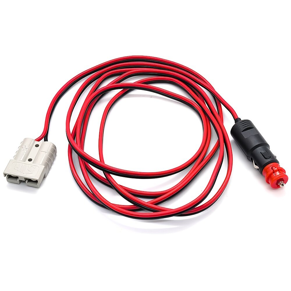 Кабель-переходник от прикуривателя к разъему Anderson 50A, 3 м, 14 AWG, термостойкий быстросъемный коннектор для зарядки и электропитания, автомобильный