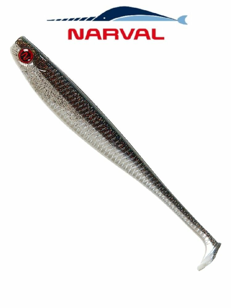 Приманка силиконовая Narval Skinny 12cm цв. #064-Natural / Виброхвост Нарвал Скини на судака, щуку, окуня