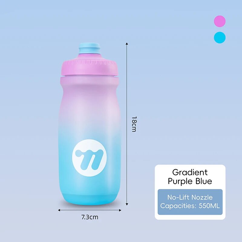 West Biking Бутылка для воды 550/650 мл Фиолетовый, 550ml Purple Blue