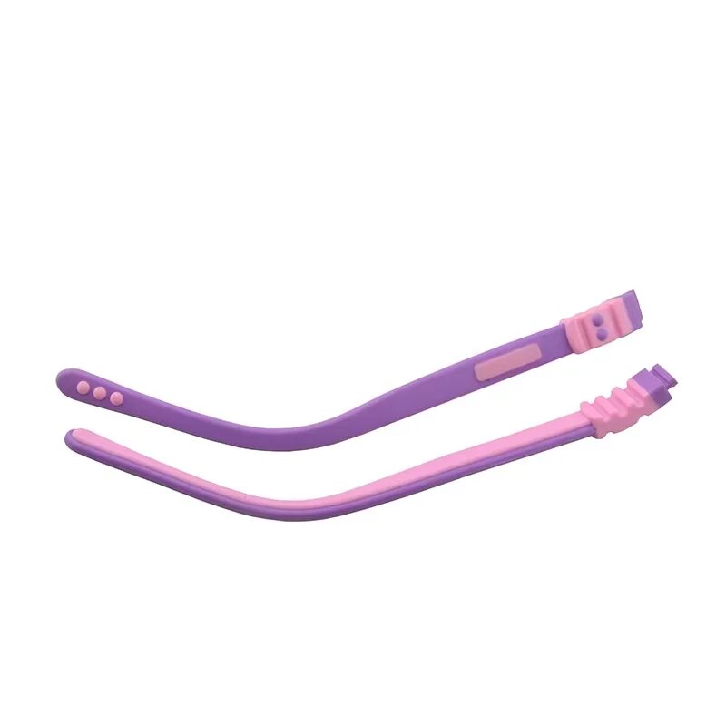 Детские силиконовые заушники для очков Розовый, Purple Pink