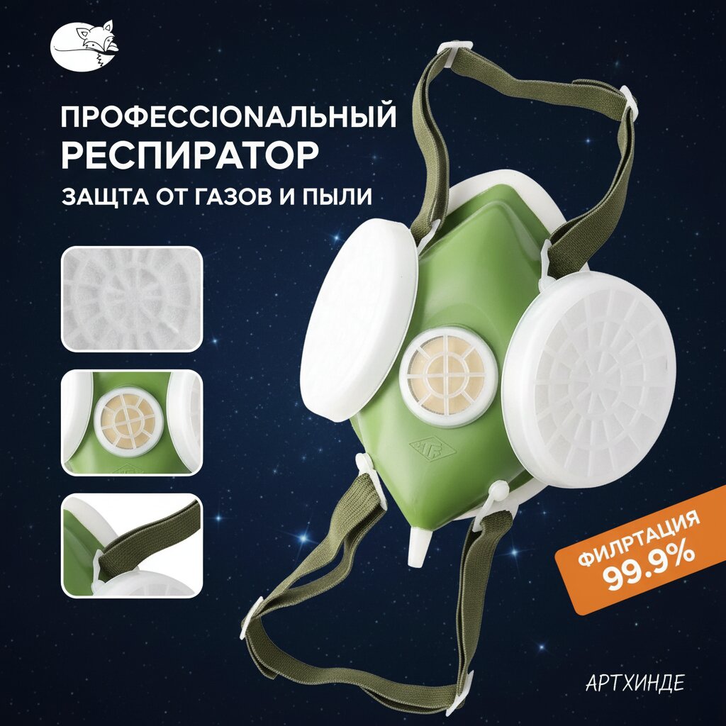 Противогаз, 1 шт.