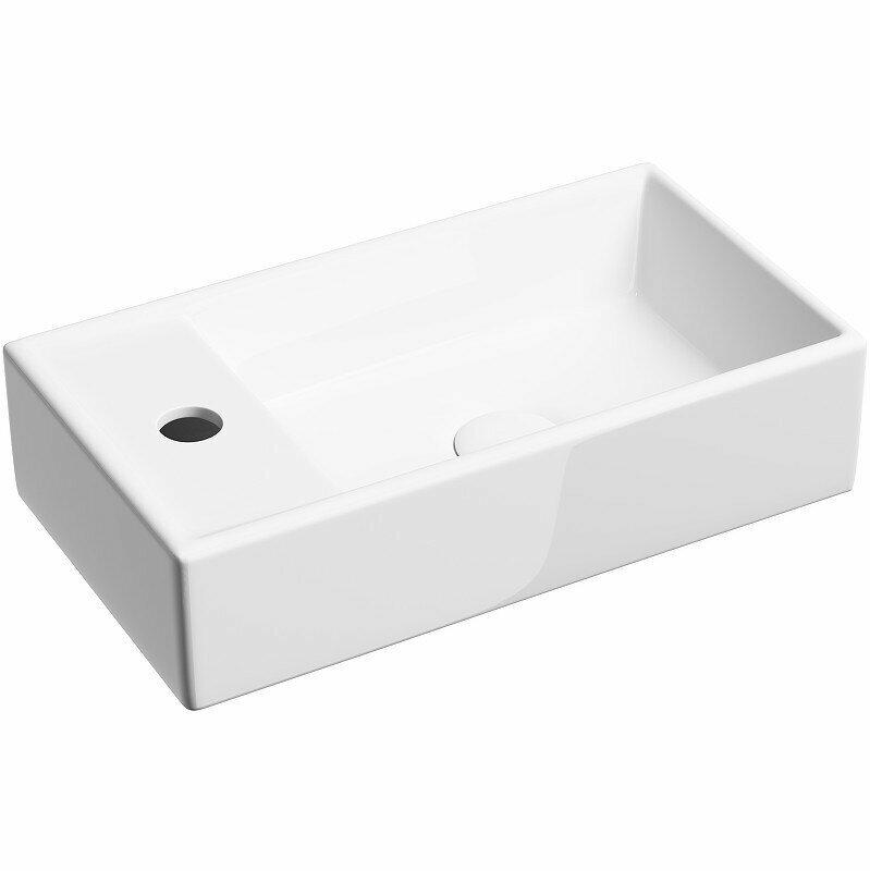Раковина в ванную комнату Ceramicanova Element 41 R CN6051R Белая глянцевая