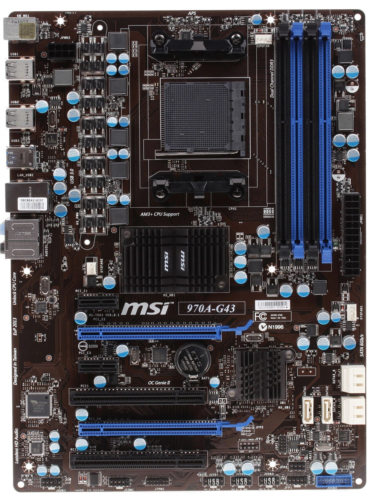 Материнская плата MSI 970A-G43 / ATX, AM3+