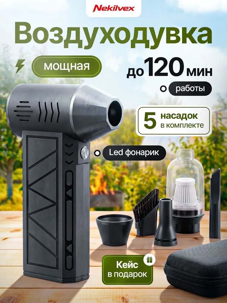 Воздуходувка аккумуляторная / воздуходувка для компьютера / ветродуйка аккумуляторная